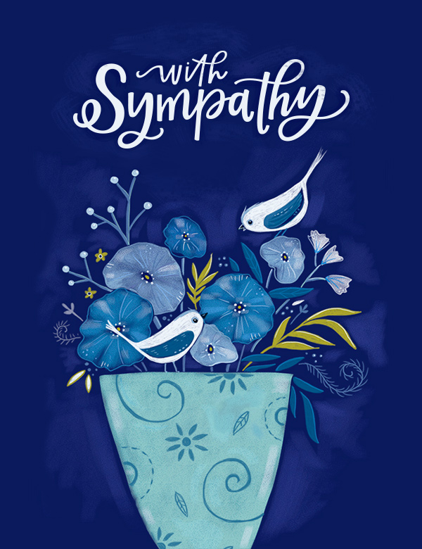 Group Ecard: Birds Sympathy Card